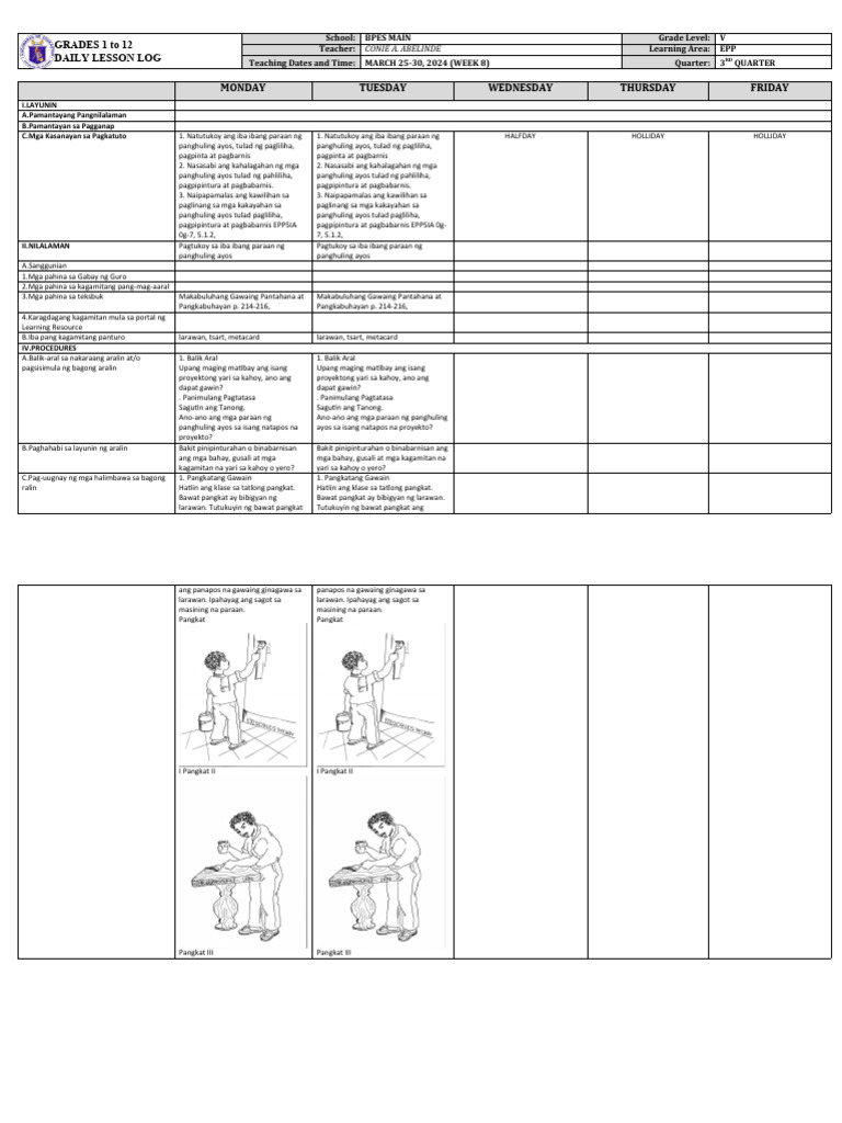 DLL - Epp 5 - Q3 - W8 | PDF