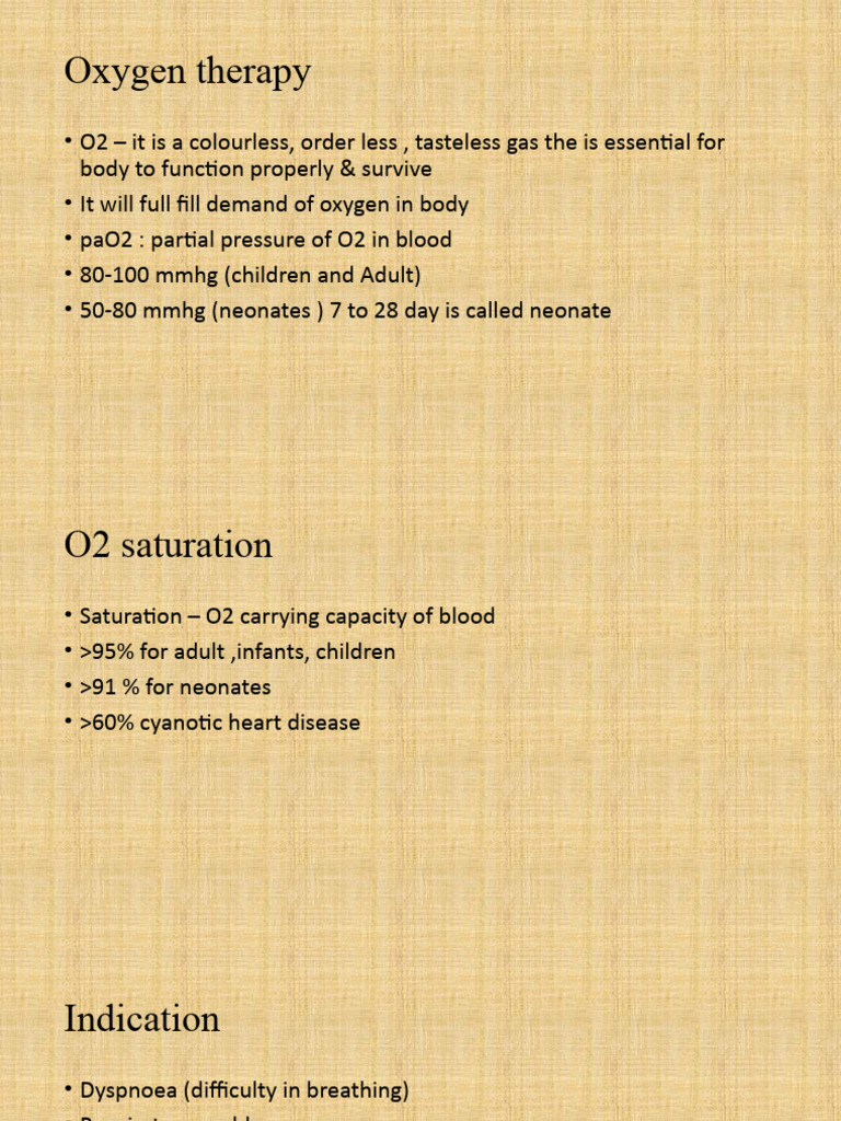 oxygen therapy-1 | PDF | Nitrous Oxide | Clinical Medicine
