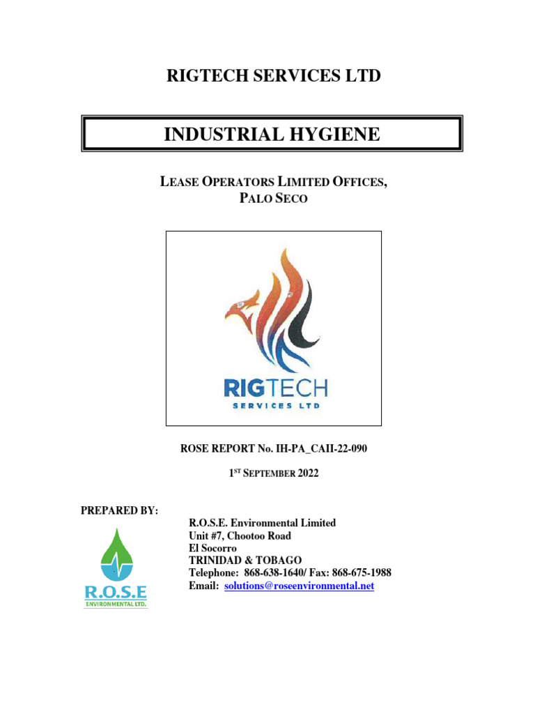 Hygiene Report | PDF