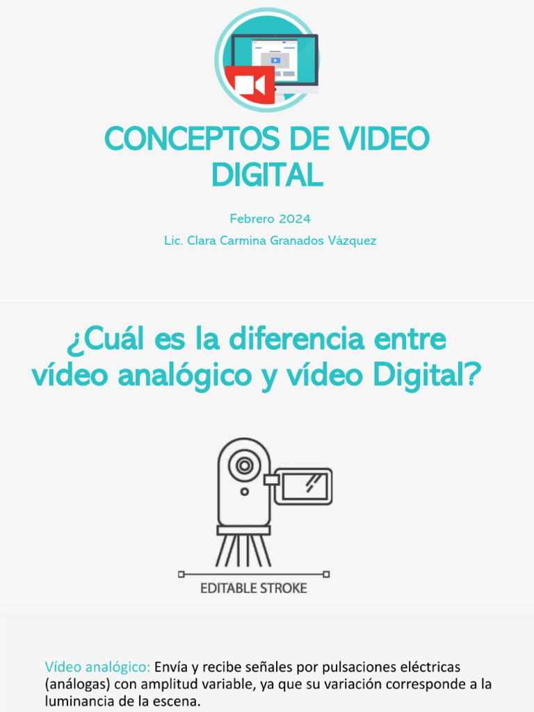 03 Conceptos de Video | PDF | Resolución de pantalla | Códec