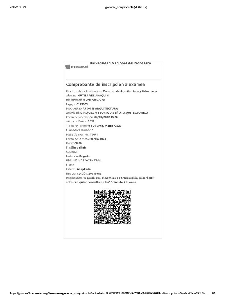 Comprobante de La Mesa | PDF