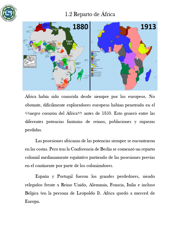 Reparto Colonial de África en 1850 | PDF | Viajes y turismo | Historia