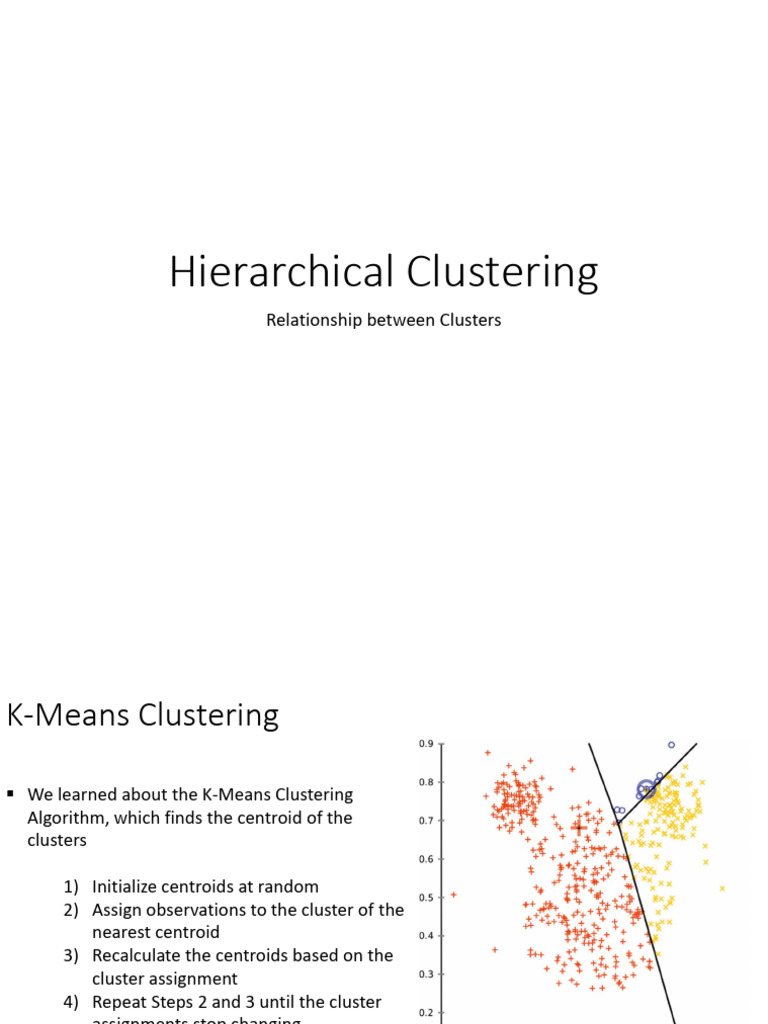 Hierarchical Clustering: Relationship Between Clusters | PDF | Cluster Analysis | Theoretical ...