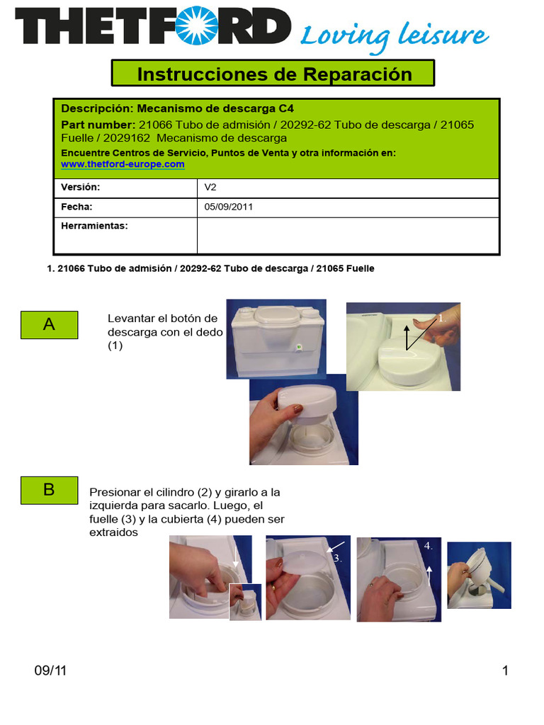 C2 C3 C4 Instrucciones de Reparación | Descargar gratis PDF | Bomba ...