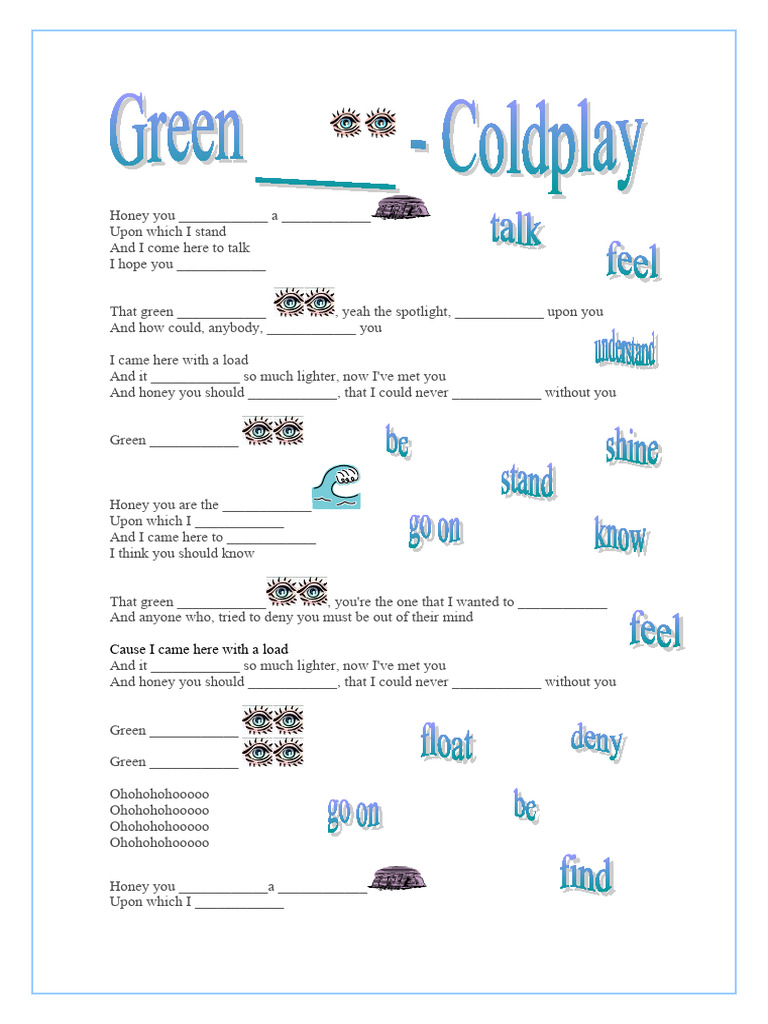 Green Coldplay | PDF | Recorded Music | Sound Recording