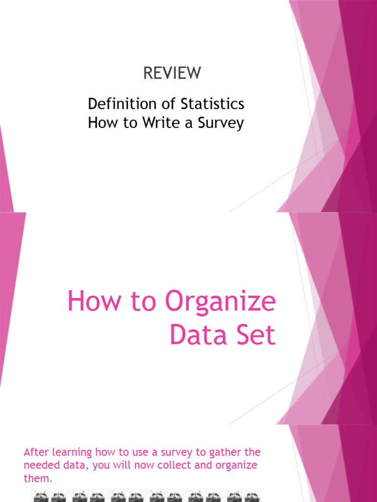 Q4W2 - How To Organize Data Set | PDF | Workweek And Weekend