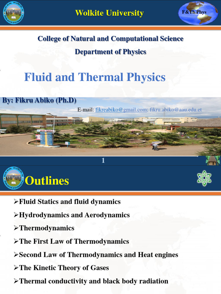 Fluid and Thermal Physics | Download Free PDF | Fluid Dynamics | Fluid ...
