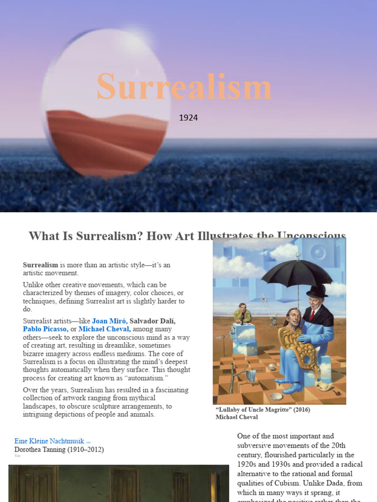 Surrealism | PDF | Surrealism | Salvador Dalí
