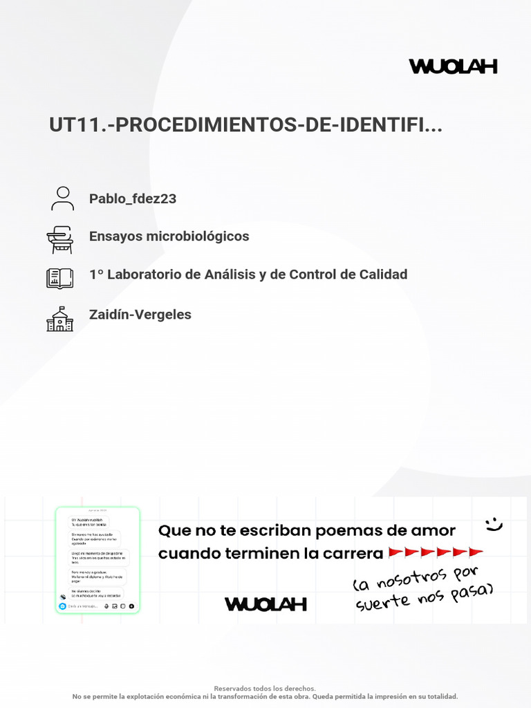 Wuolah Free Ut11. Procedimientos de Identificacion de Microorganismos. | PDF | Las bacterias ...