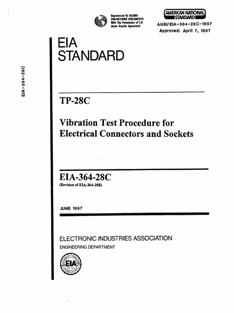 Ansi Eia-364-28c 1997 | PDF