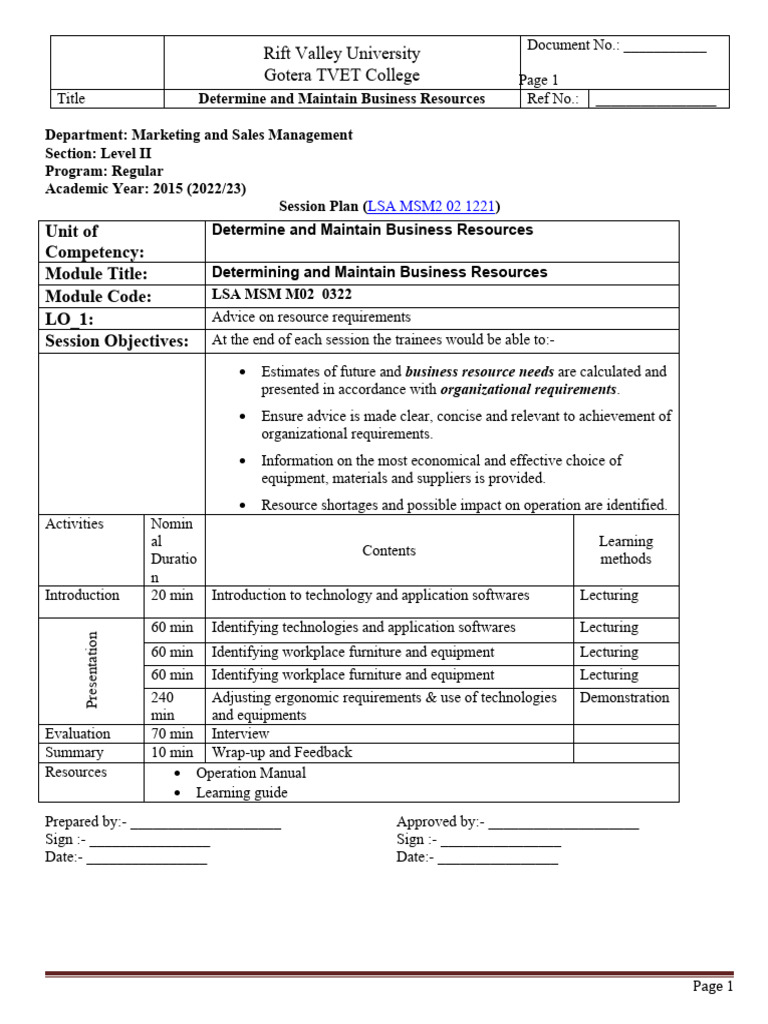 Managing Business Resources Effectively | PDF | Business