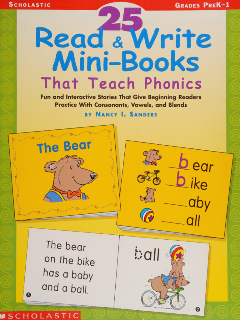 25 Read & Write Mini-Books That Teach Phonics - Sanders, Nancy I - 2004 ...