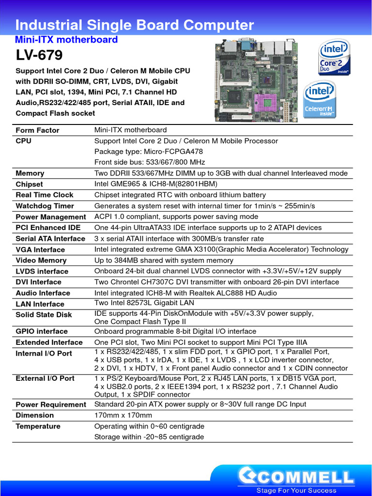 LV 679 Datasheet | PDF | Computer Engineering | Computer Hardware