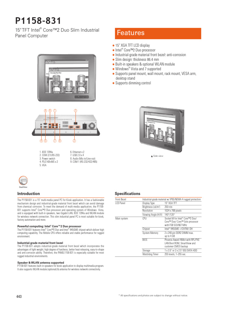 P1158 - Datasheet | Download Free PDF | Personal Computers | Bios