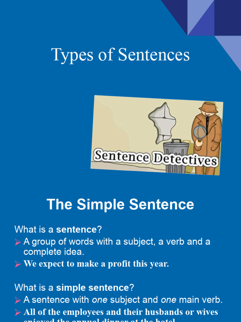 Types of Sentences 2021 | PDF | Sentence (Linguistics) | Semantics