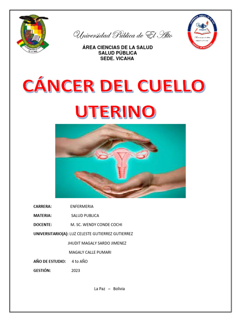 12 CANCER DE CUELLO UTERINO | PDF | Cáncer de cuello uterino | Cáncer