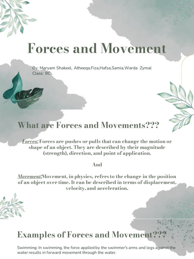 Forces and Movements | PDF