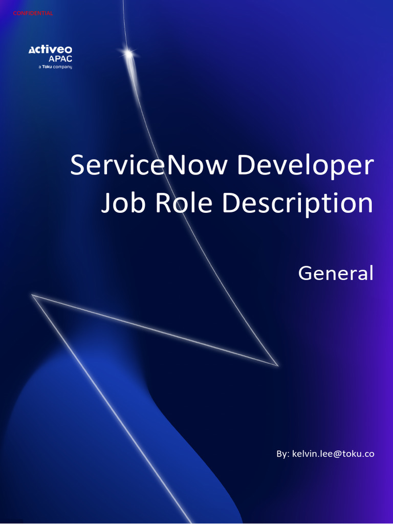 Activeo APAC SN Developer JD - General | PDF