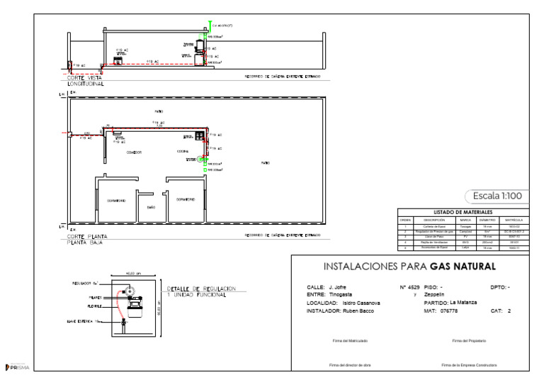 Planos de Gas - Naturgy ARG | PDF | Hidráulica | Ingeniería mecánica