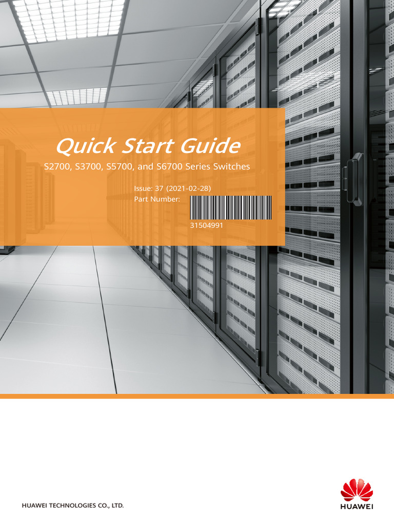 S2700, S3700, S5700, and S6700 Series Switches Quick Start Guide | PDF