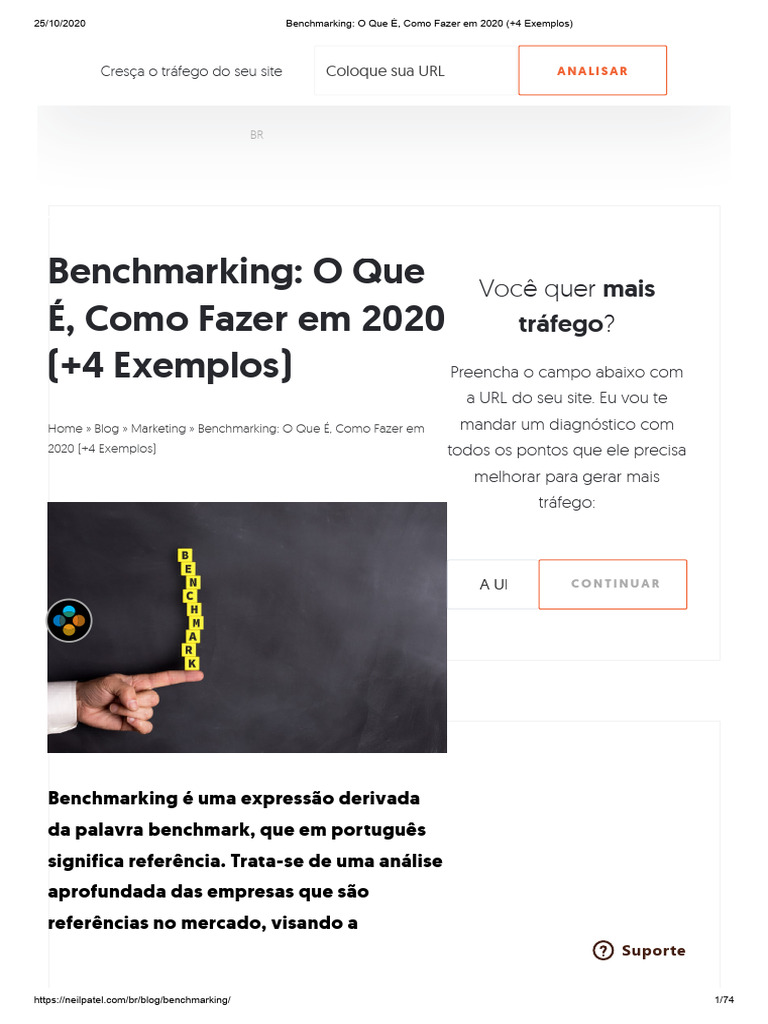Benchmarking - O Que É, Como Fazer em 2020 (+4 Exemplos) | PDF ...