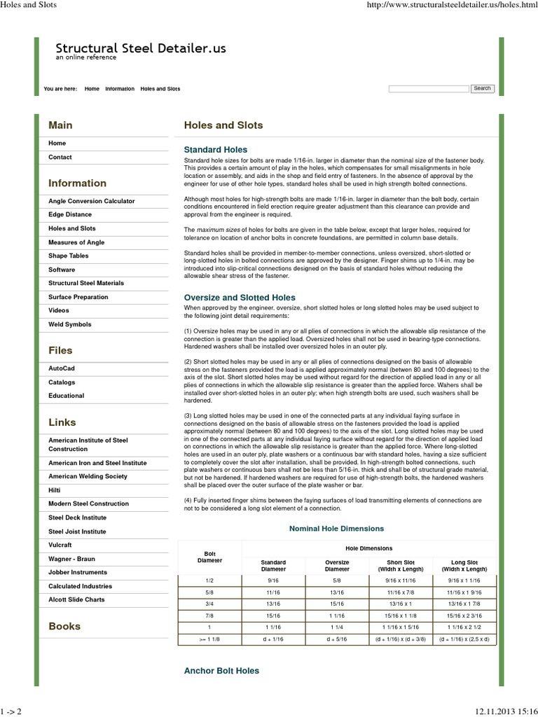 Holes and Slots | PDF | Screw | Engineering Tolerance