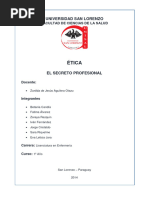 El Secreto Profesional en Enfermeria | PDF
