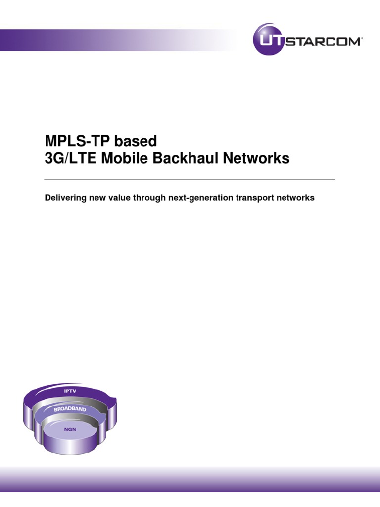 MPLSTP Based Mobile Backhaul Networks 572 | PDF | Multiprotocol Label Switching | Networking