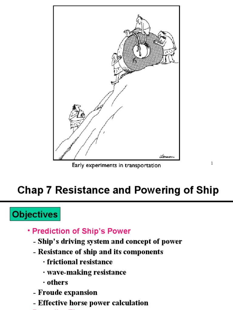 Basics of Ship Resistance | PDF | Drag (Physics) | Propeller