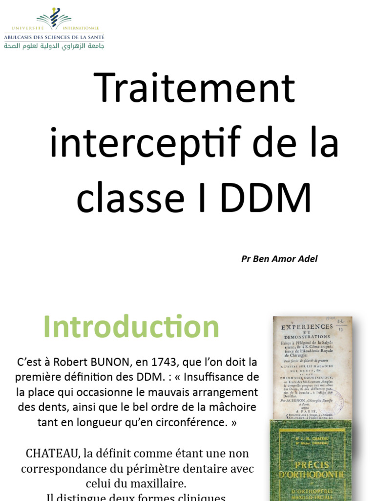 2.traitement Classe I DDM Interception Tirage | PDF | Dent | Orthodontie