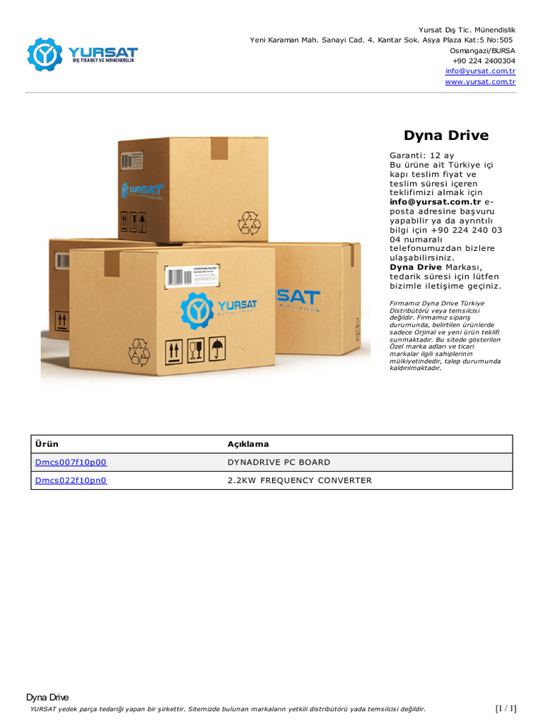 Dyna Drive | PDF