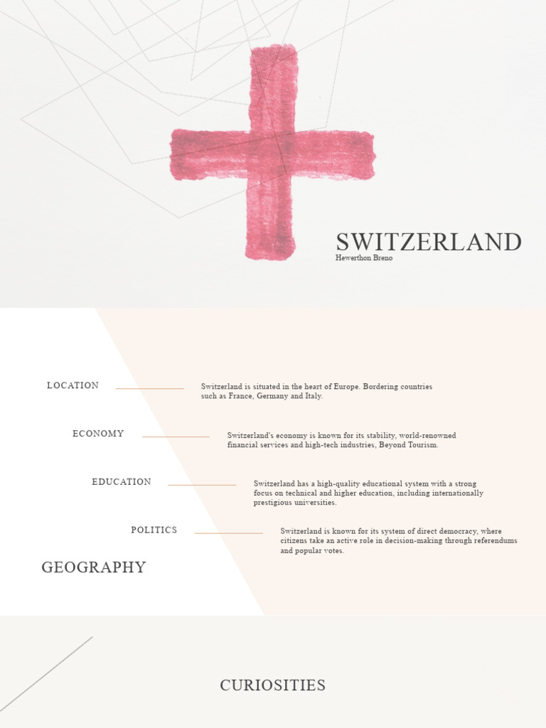 Switzerland: Geography, Economy, and Culture | PDF | Switzerland
