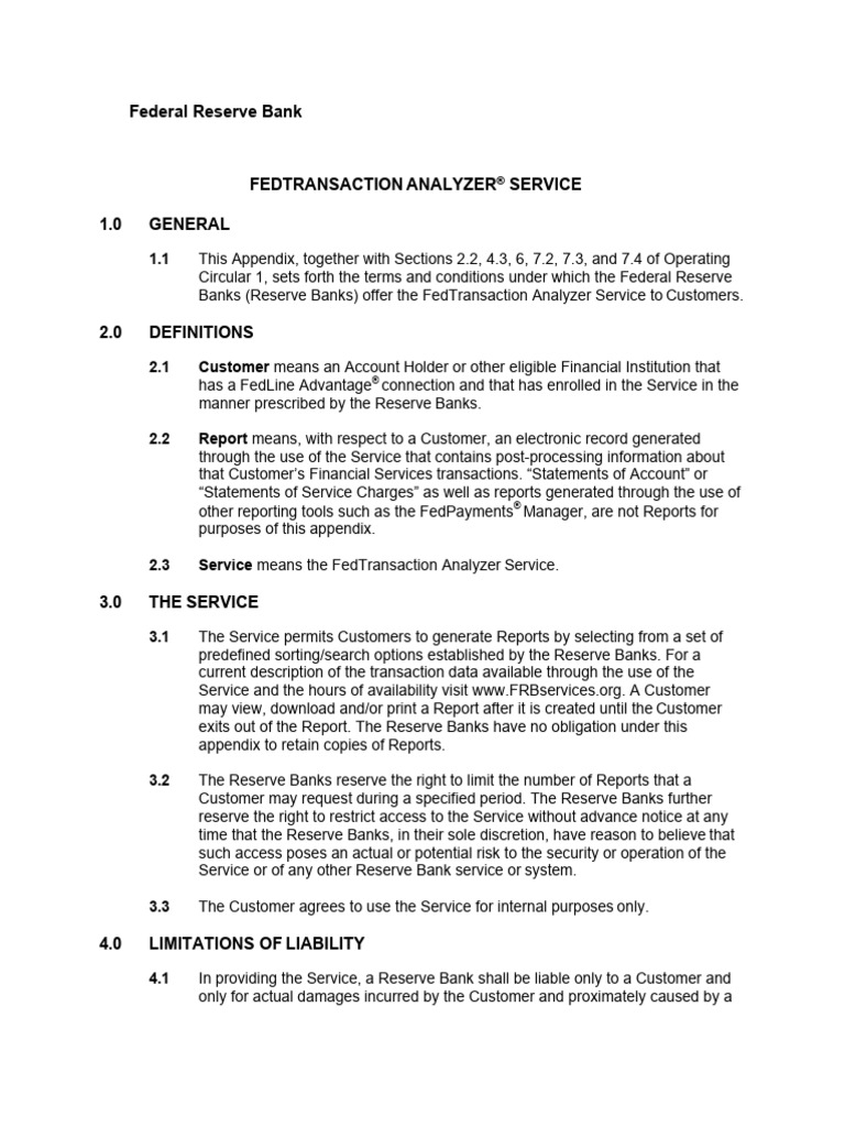Operating Circular 1 Transaction Analyzer | Download Free PDF | Banks ...