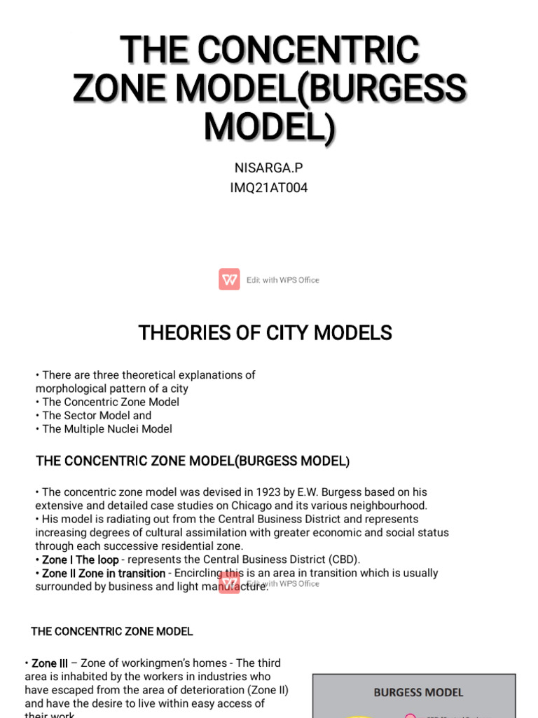 The Concentric Zone Model | PDF