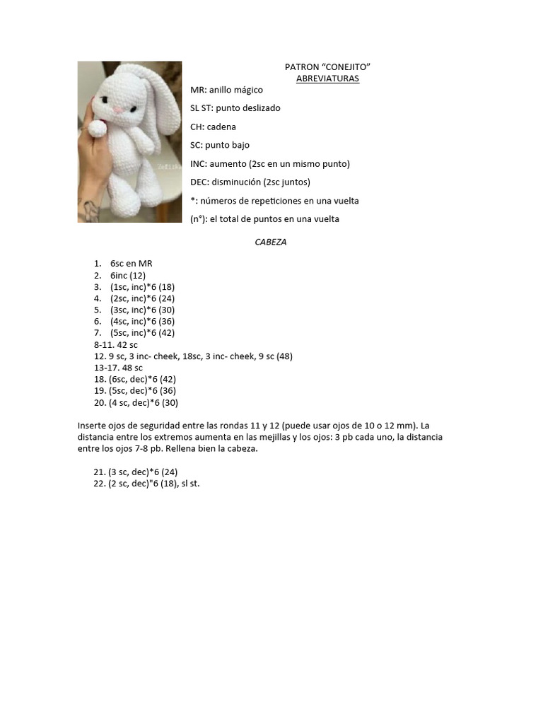 PATRON Conejito | PDF