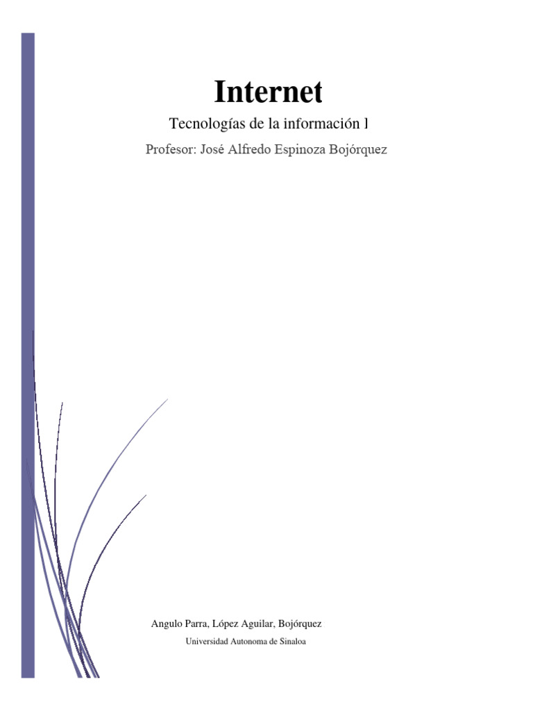 Producto Integrador Unidad III | PDF | Internet | Red mundial