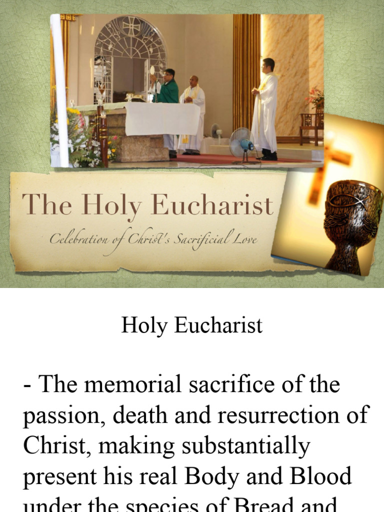 Handouts Eucharist Anointing Reconciliation | PDF | Eucharist | Mass (Liturgy)