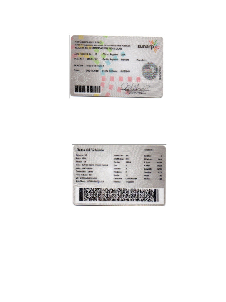 Tarjeta Vehicular Akr-782 | PDF