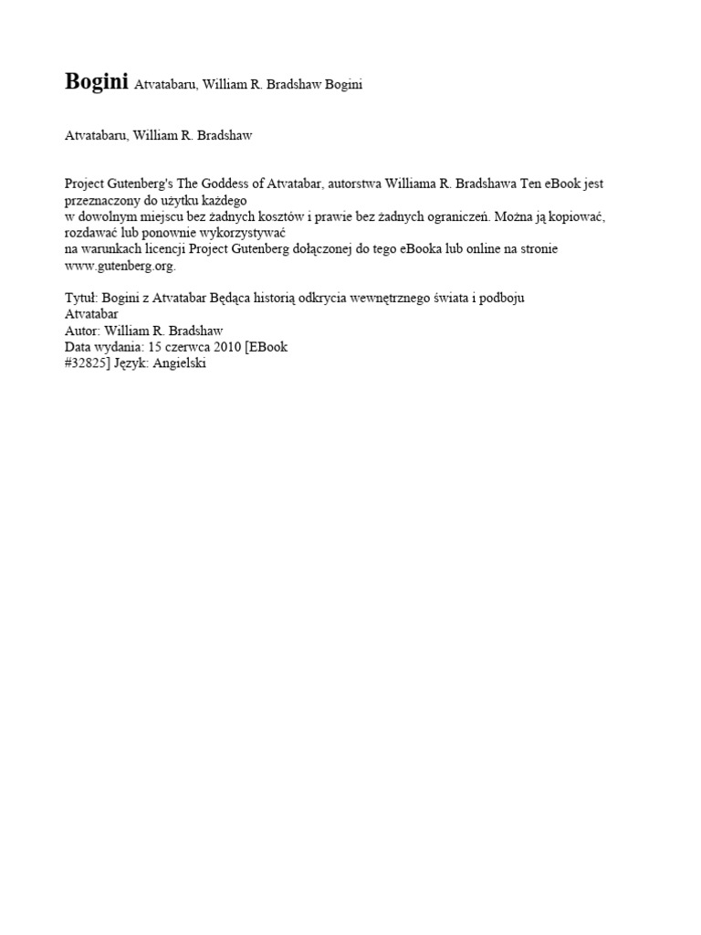 248009035-The-Goddess-of-Atvatabar PL | PDF