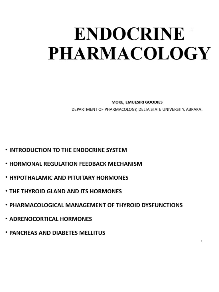 Endocrine Pharmacology | Download Free PDF | Hyperthyroidism ...