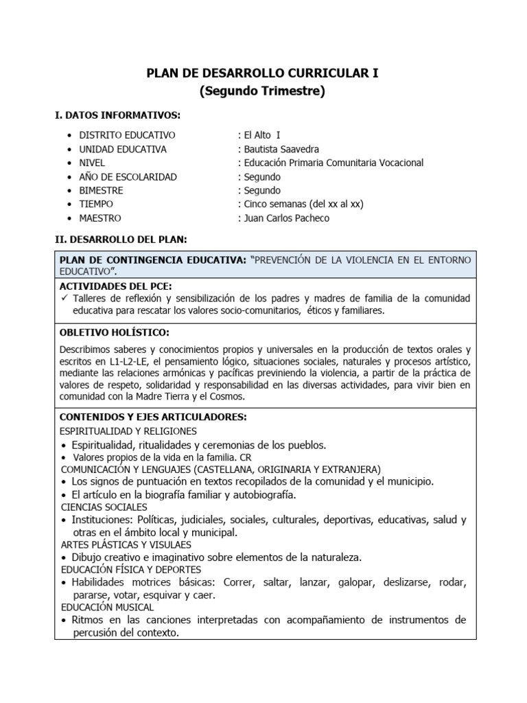 2do. AÑO PDC SEGUNDO TRIMESTRE 2020 | PDF | Escuelas | Comunicación
