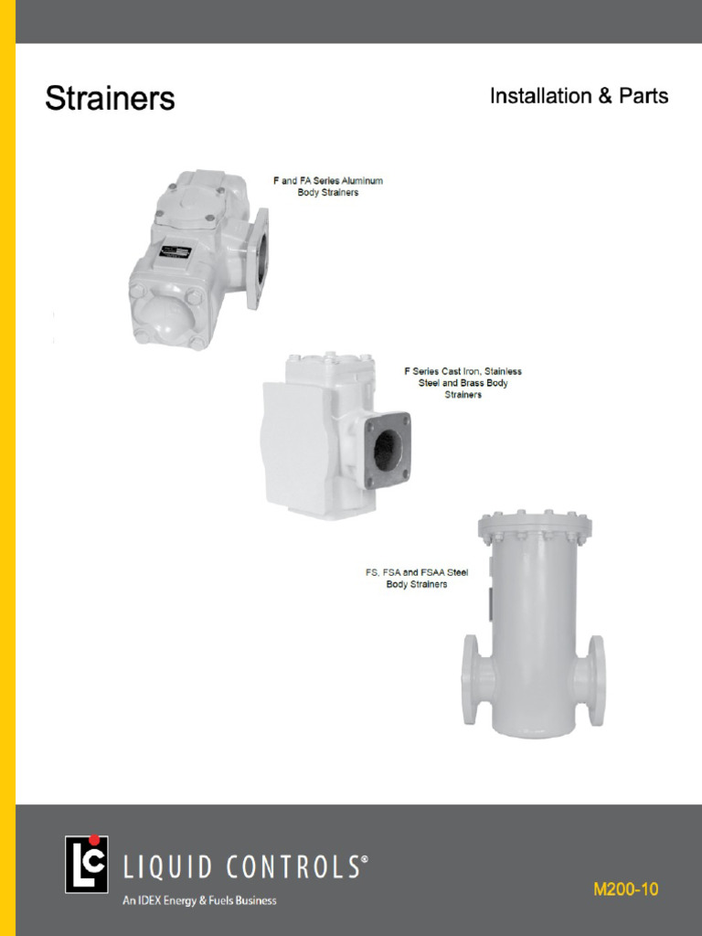 Strainers | PDF | Valve | Screw
