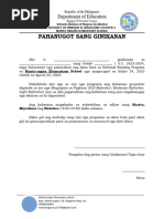 Parental Consent Form. Aral Program.... | PDF