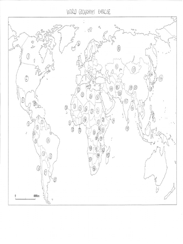 World Geography Exercise | PDF