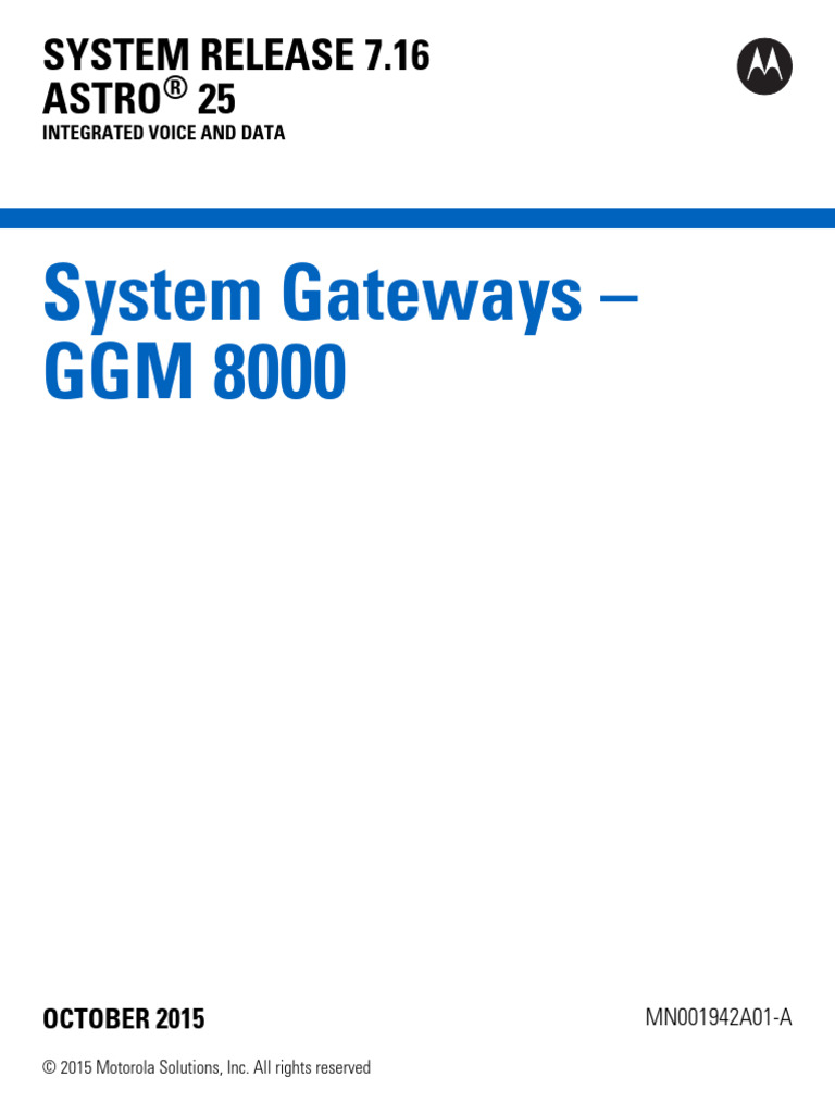 MN001942A01-A System Gateways GGM8000 | PDF | Computer Science ...