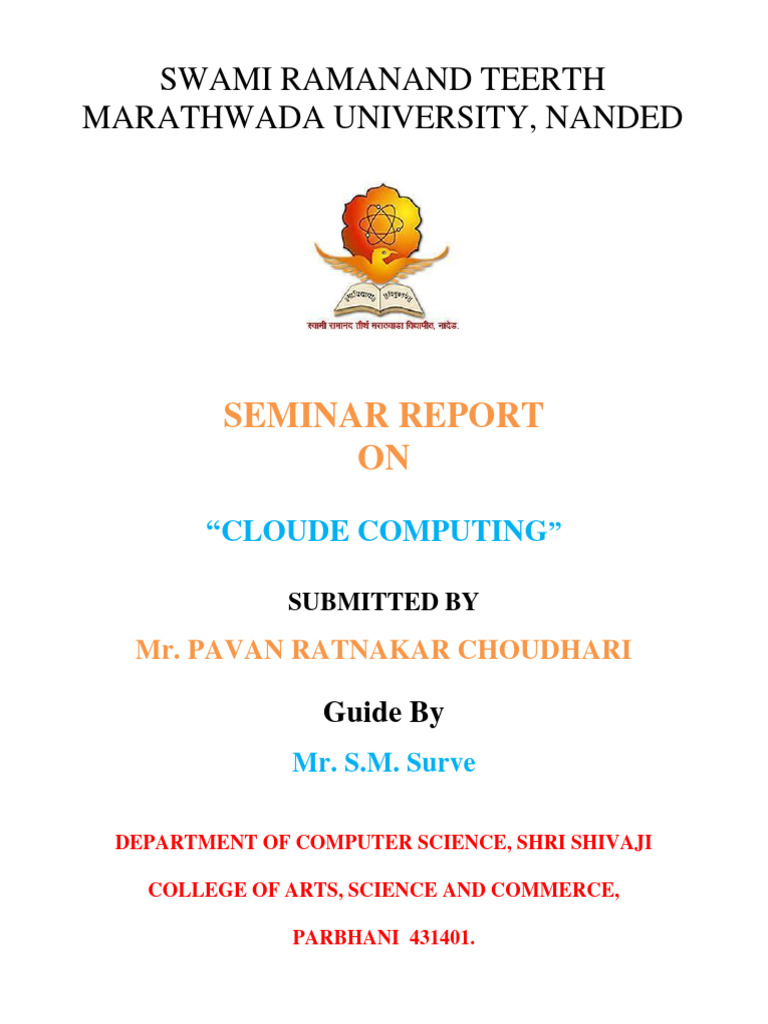 BCA Seminar: Cloud Computing | PDF | Cloud Computing | Software As A Service