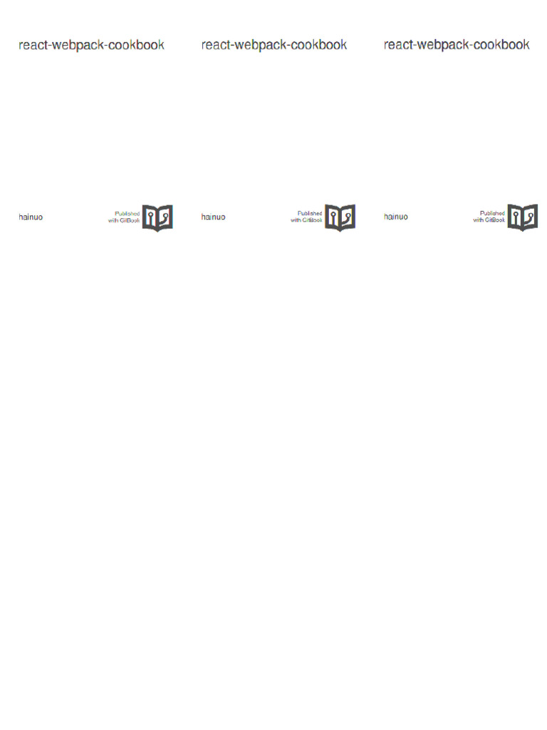React Webpack Cookbook | PDF
