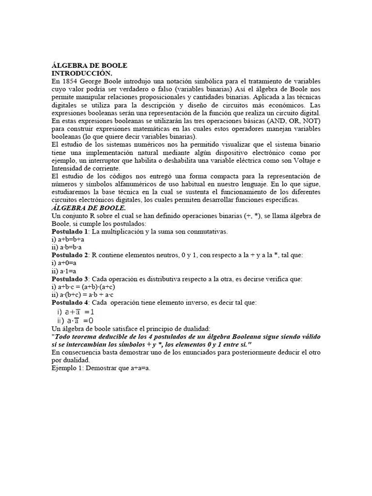 Funciones Logicas | PDF | Puerta lógica | Álgebra de Boole
