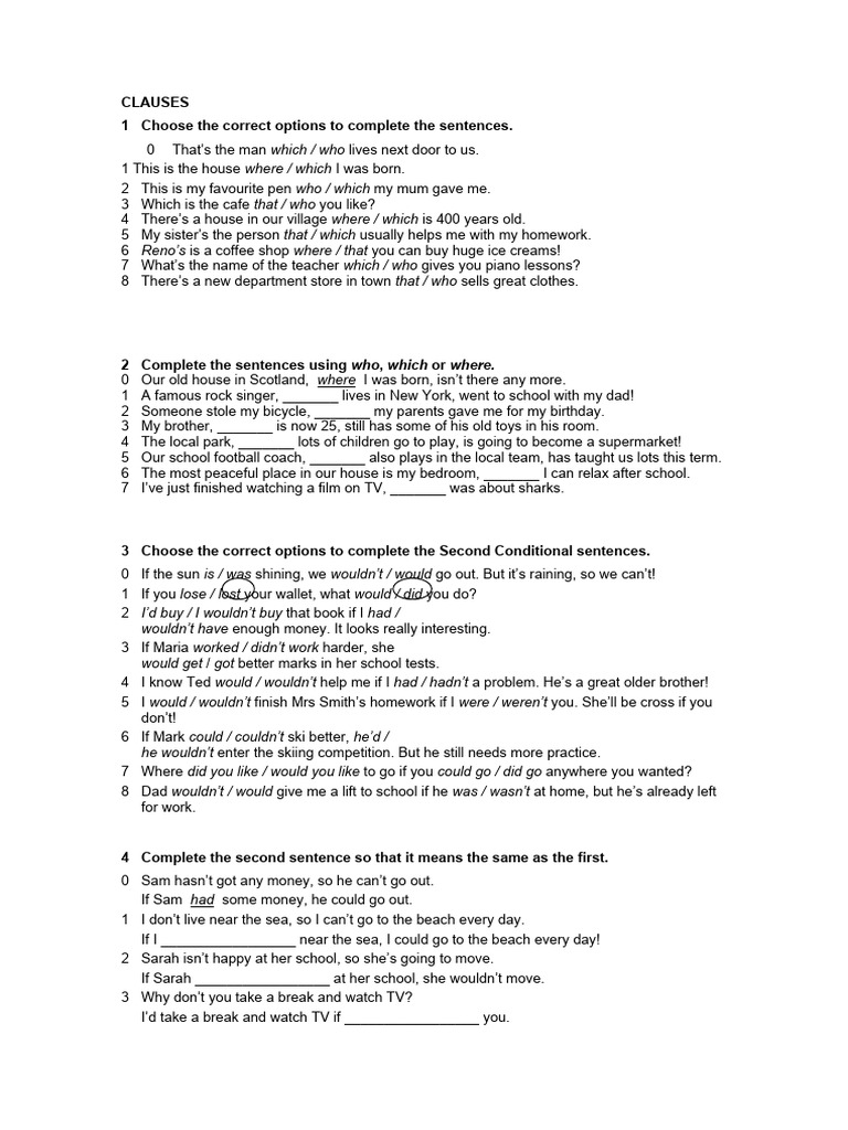 Unit 7 TEACHER Relative Clauses, Second Cond. Cuarto | PDF | Cooking, Food & Wine