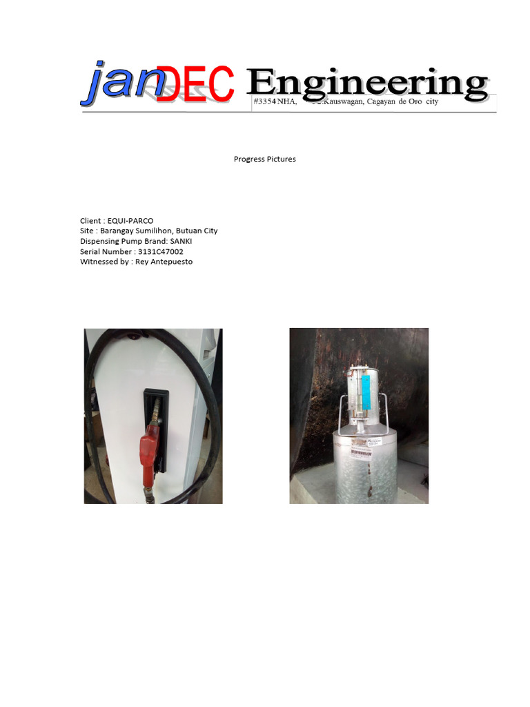 EQUI-PARCO Progress Photos - SANKI Pump | PDF